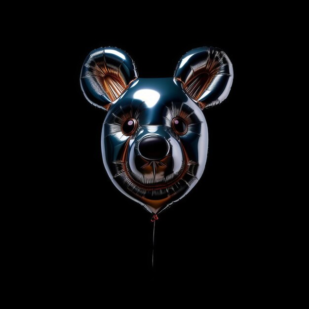 Premium Photo Bear Head Balloon Generative Ai