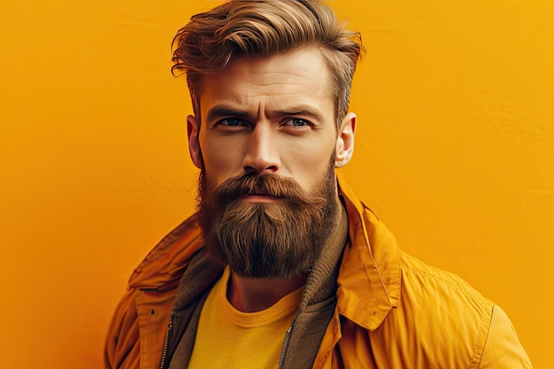 Premium AI Image | Bearded man portrait Premium AI Image | Bearded man portrait
