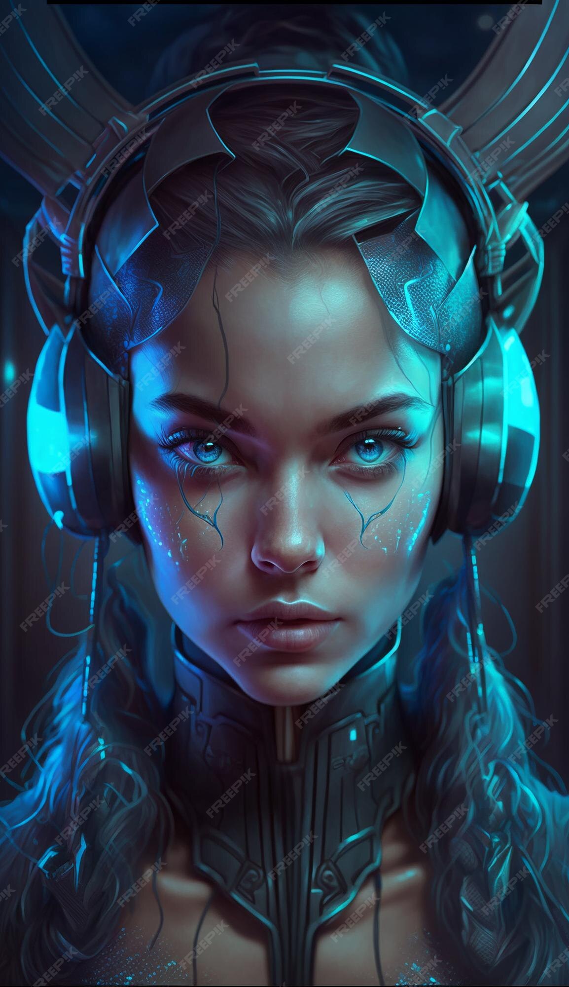 Premium Ai Image Beautiful Alchemist Hacker Girl 4k Portrait Image Midjourney Ai Digital Art