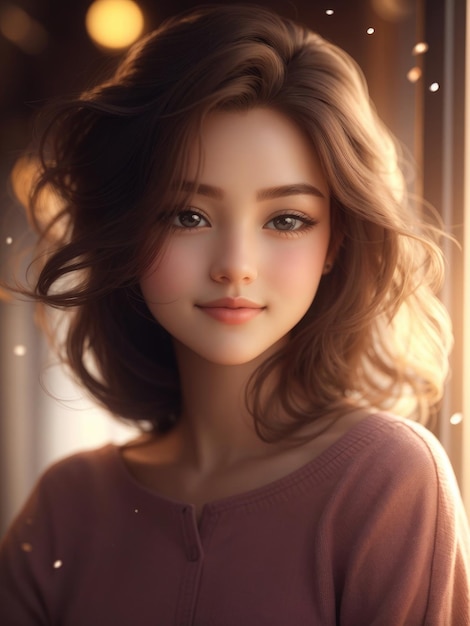 Premium AI Image | beautiful asian girl portrait Premium AI Image | beautiful asian girl portrait
