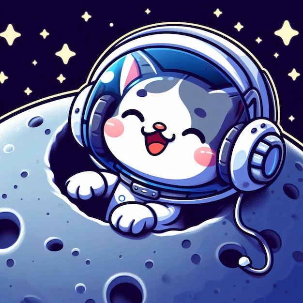 Premium Photo Beautiful Funny Cute Sitting Cat Cartoon Sticker Vector Designplayful Kittens