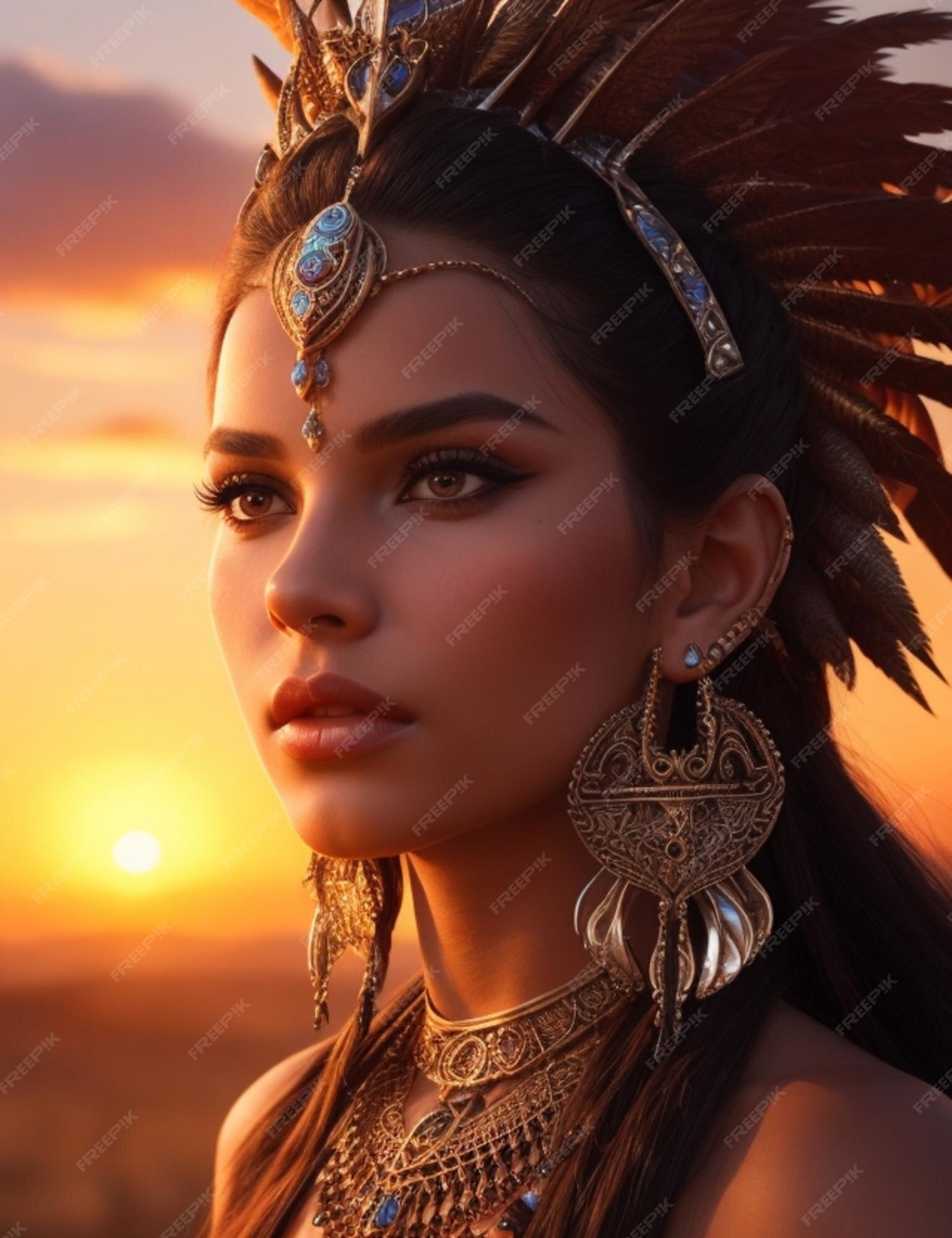 Premium Ai Image Beautiful Girl Goddess Illustration