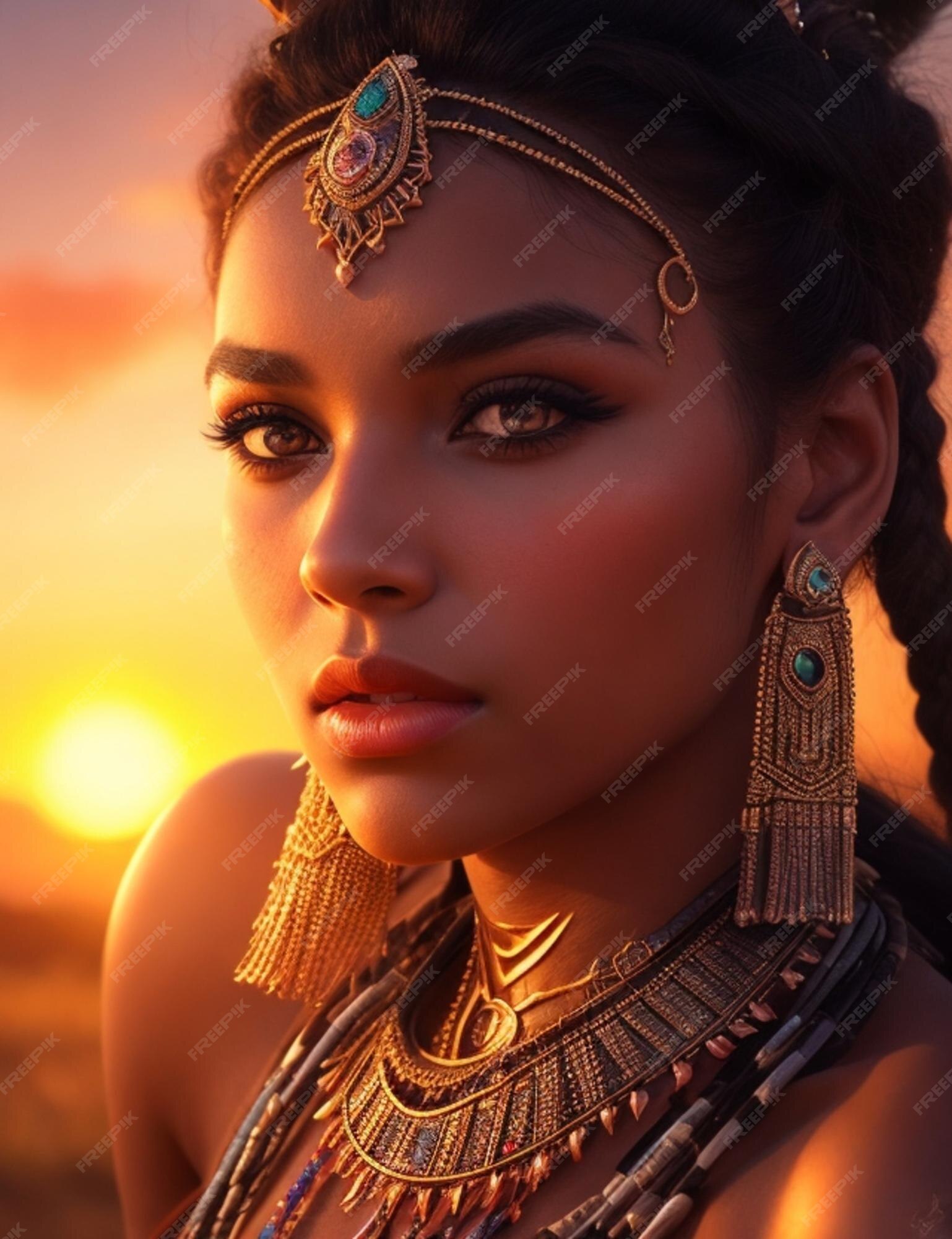 Premium Ai Image Beautiful Girl Goddess Illustration