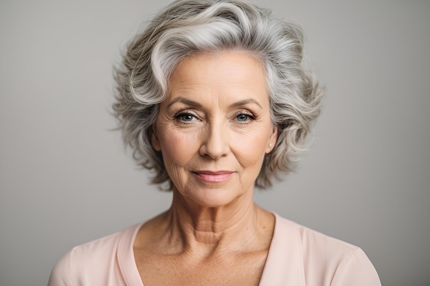 Premium Ai Image Beautiful Gorgeous 50s Mid Aged Mature Woman Looking