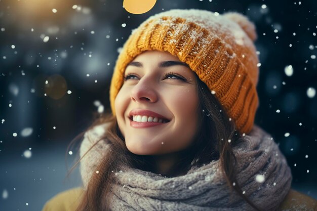 Premium Photo | Beautiful happy smiling young woman walks Premium Photo | Beautiful happy smiling young woman walks