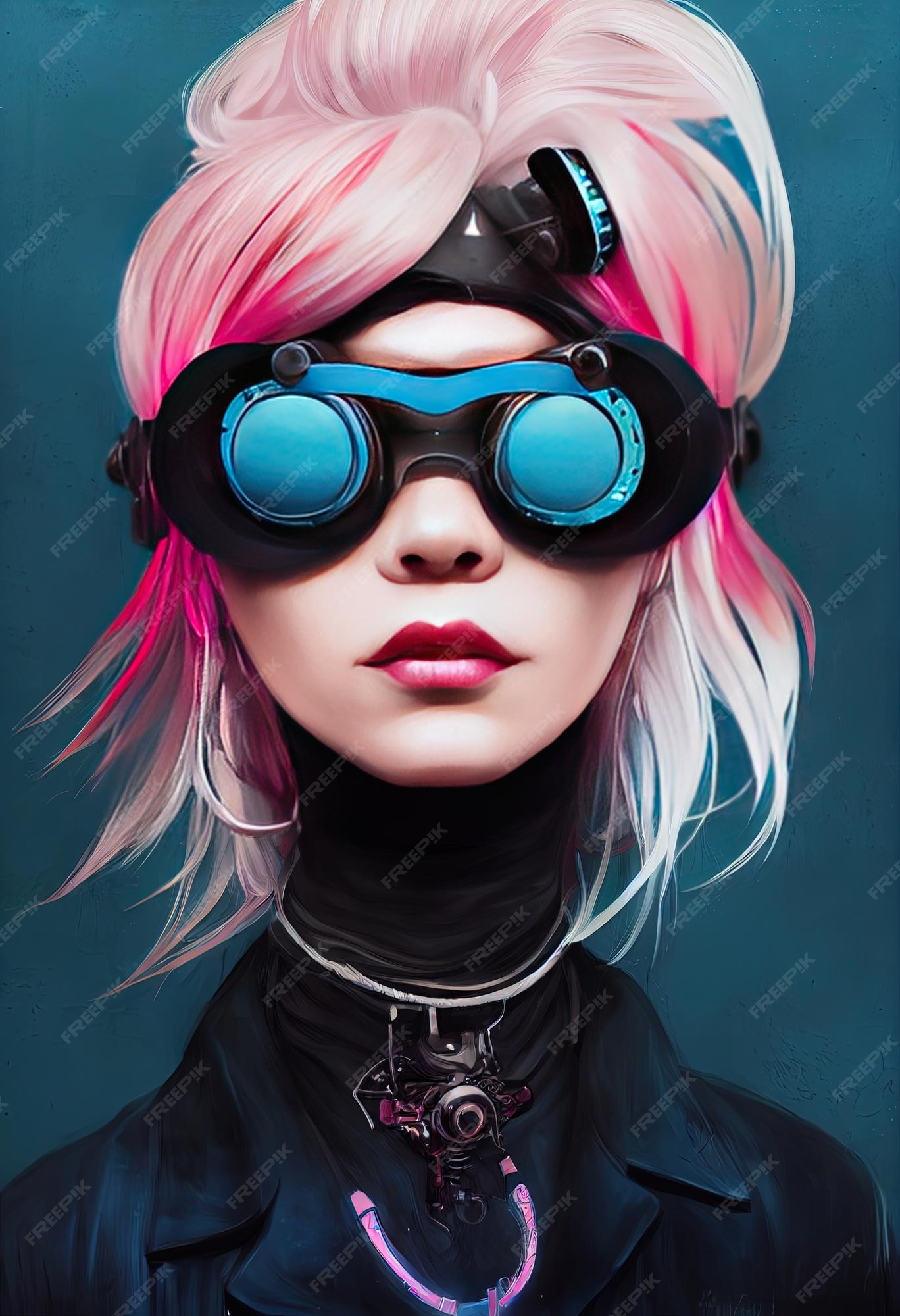Premium AI Image | Beautiful retro wave Female scientist with Goggles ... Premium AI Image | Beautiful retro wave Female scientist with Goggles ...