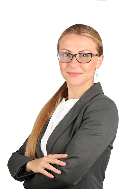 Premium Photo | The beautiful smiling business woman portrait Premium Photo | The beautiful smiling business woman portrait