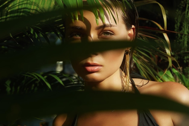 Premium Photo Beautiful Summer Girl With Wet Hair Young Sexy Woman In