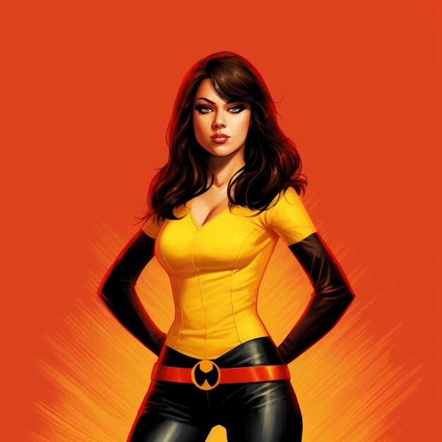 Premium Photo A Beautiful Vintage Comic Pop Art Women Looking Like