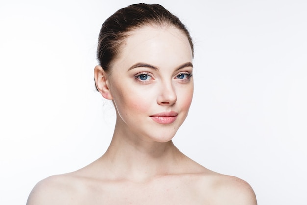 Premium Photo Beautiful Woman Face Portrait Beauty Skin Care Concept