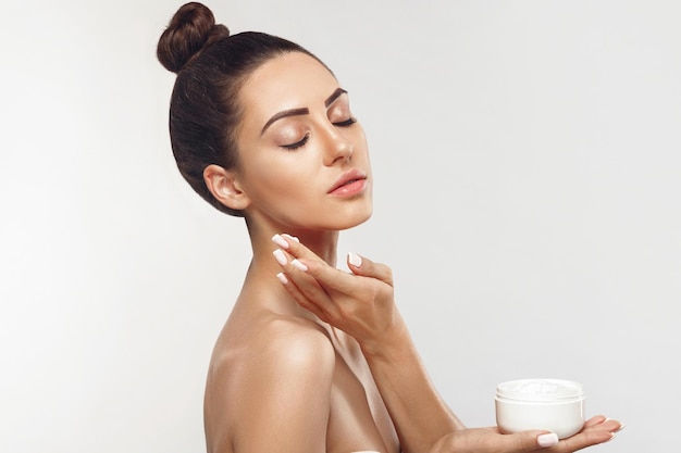 Premium Photo Beauty Woman Concept Skin Care Portrait Of Female Model