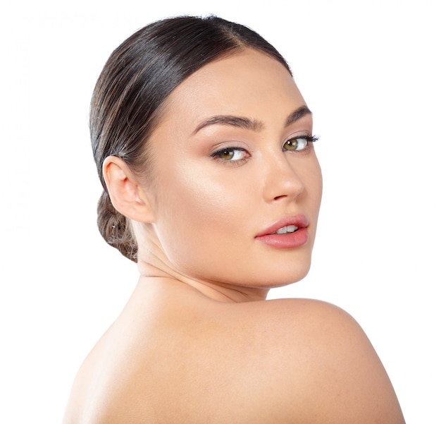Premium Photo Beauty Woman Face Portrait Beautiful Spa Model Girl