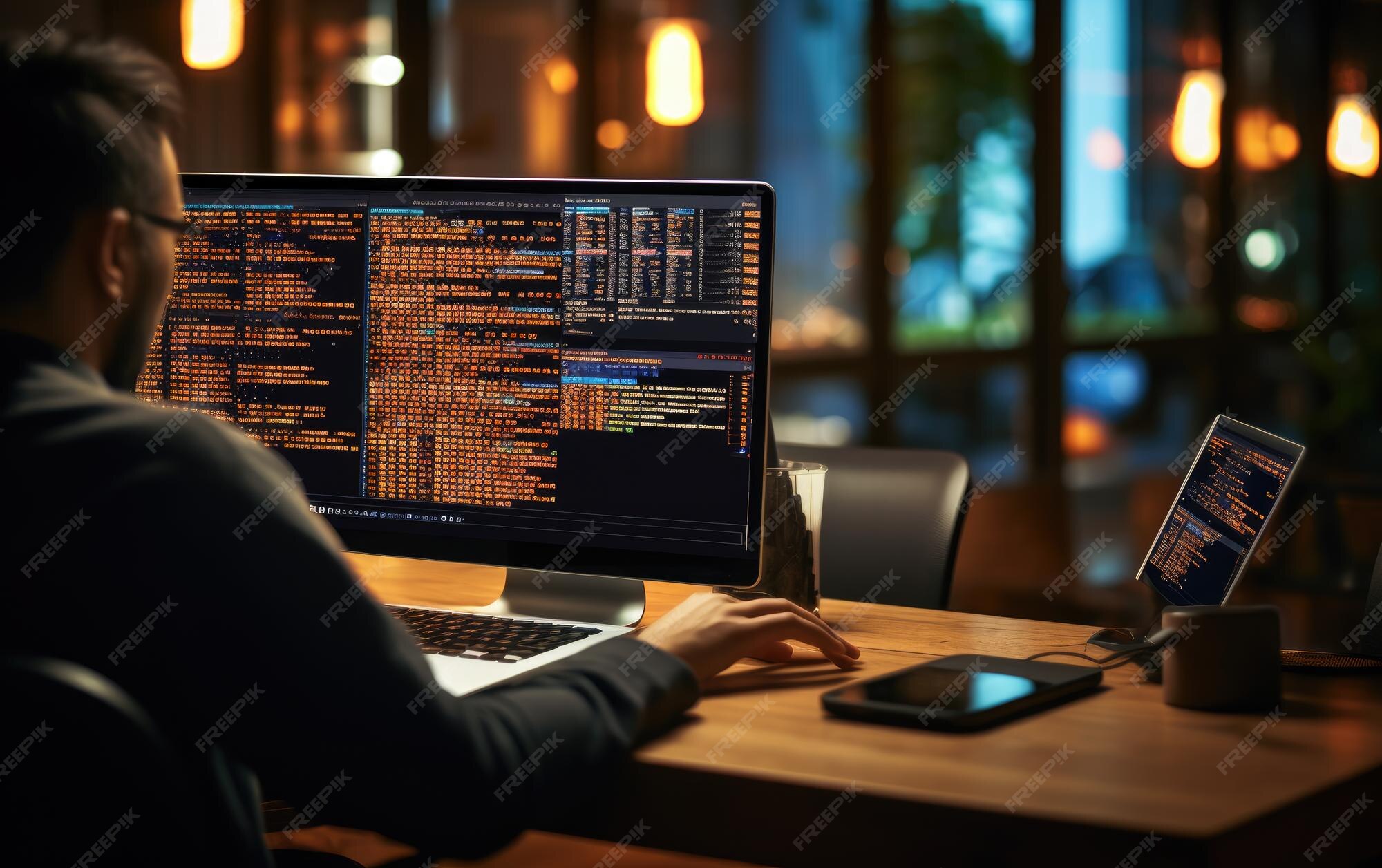 Premium AI Image | Beyond Binary The Art and Science of Coding and Programming