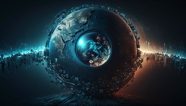Premium Ai Image Big Data And Cybersecurity Generative Ai