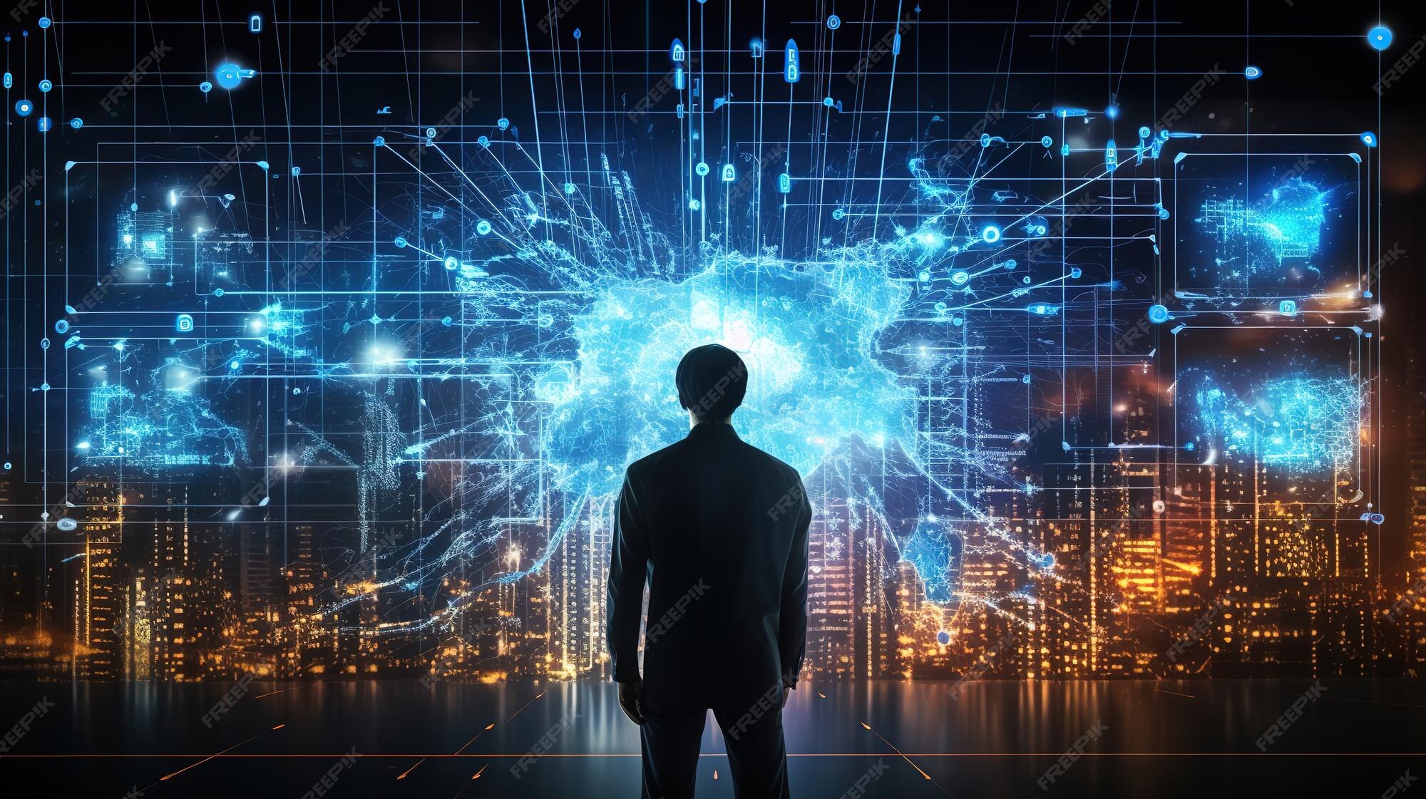 Premium Ai Image Big Data Technology And Data Science Data Scientist