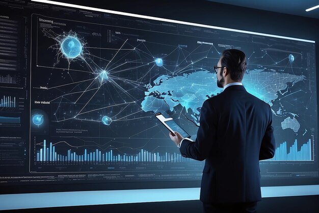 Premium Photo | Big data technology and data science Data scientist ...