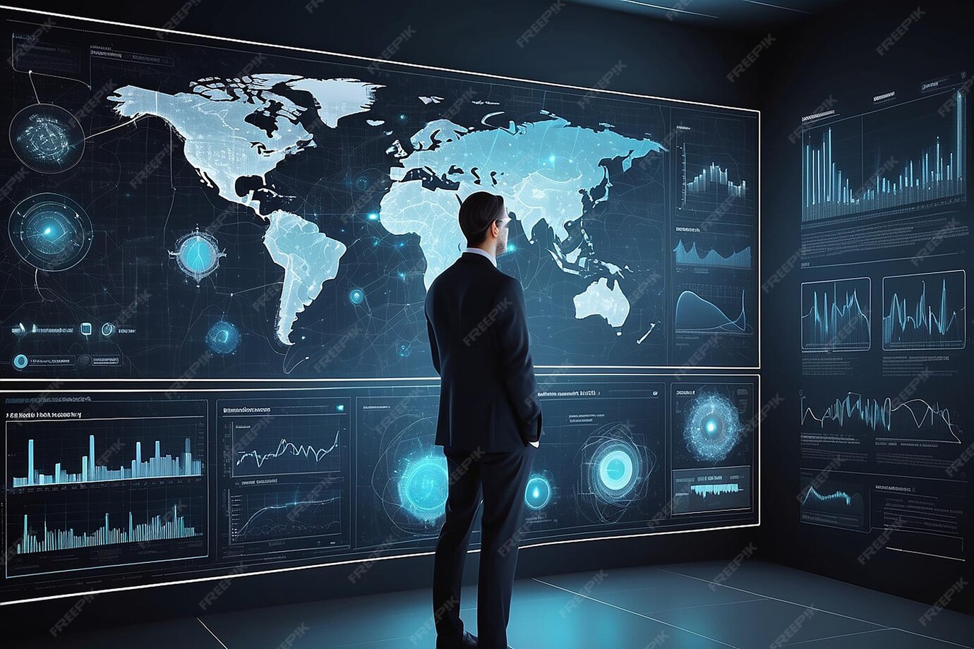 Premium Photo | Big data technology and data science Data scientist querying analysing and ...