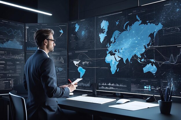 Premium Photo | Big data technology and data science Data scientist ...