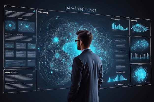 Premium Photo | Big data technology and data science Data scientist querying analysing and ...
