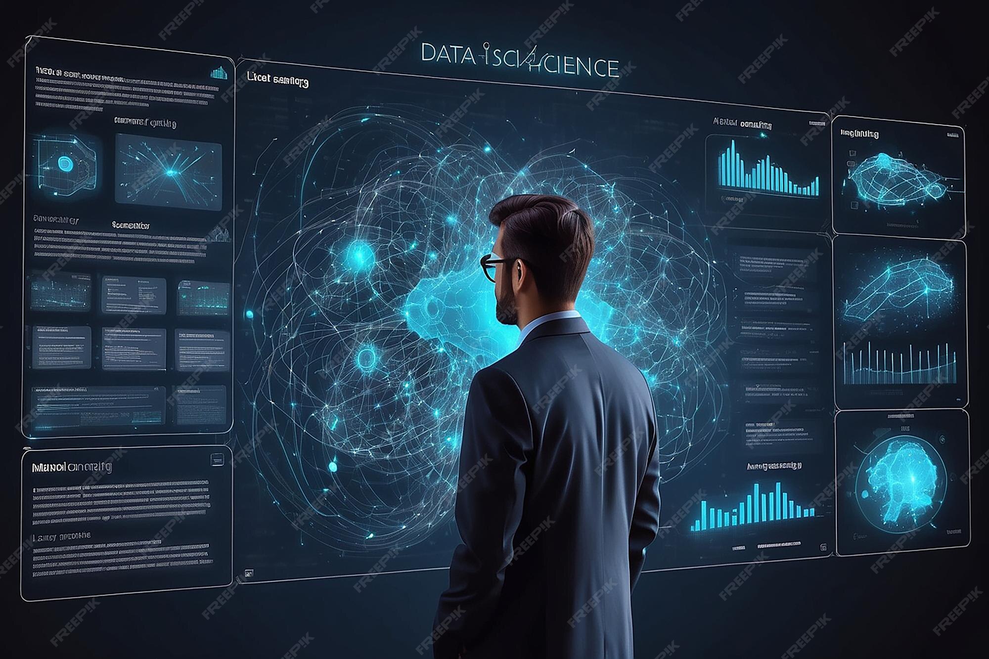 Premium Photo | Big data technology and data science Data scientist querying analysing and ...