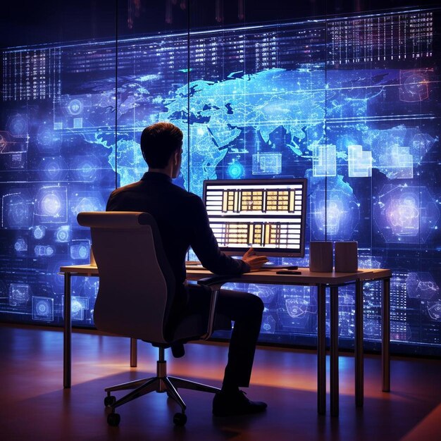 Premium AI Image | big data technology and data science Premium AI Image | big data technology and data science
