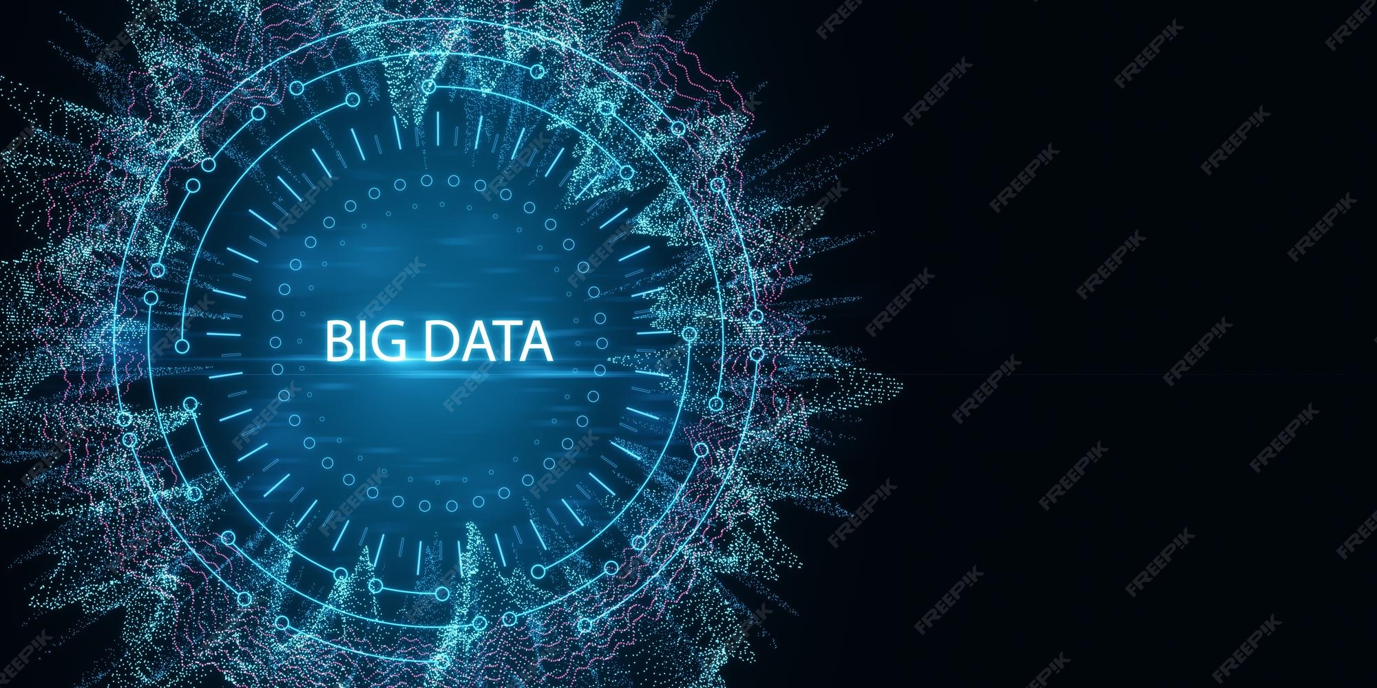 Premium Photo | Big data visualization and data flow concept with ...