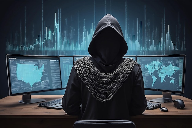 Premium Photo | Big financial data theft concept An anonymous hacker is ... Premium Photo | Big financial data theft concept An anonymous hacker is ...