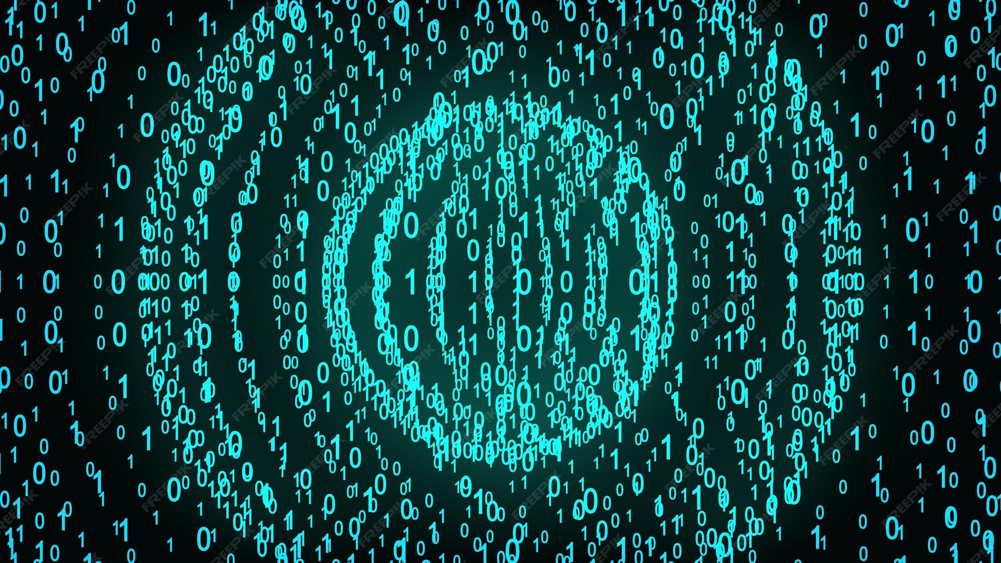 Premium Photo | Big and small binary number spheres computer generated 3d rendering of binary ...