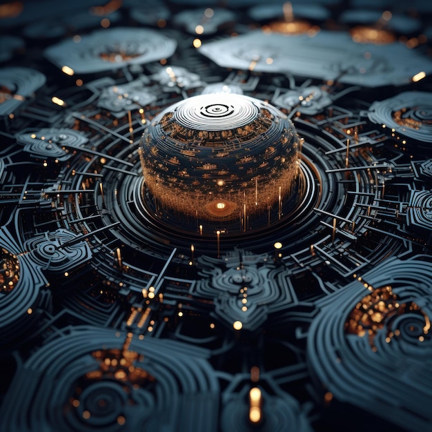 Premium AI Image | Binary Brainwaves Premium AI Image | Binary Brainwaves