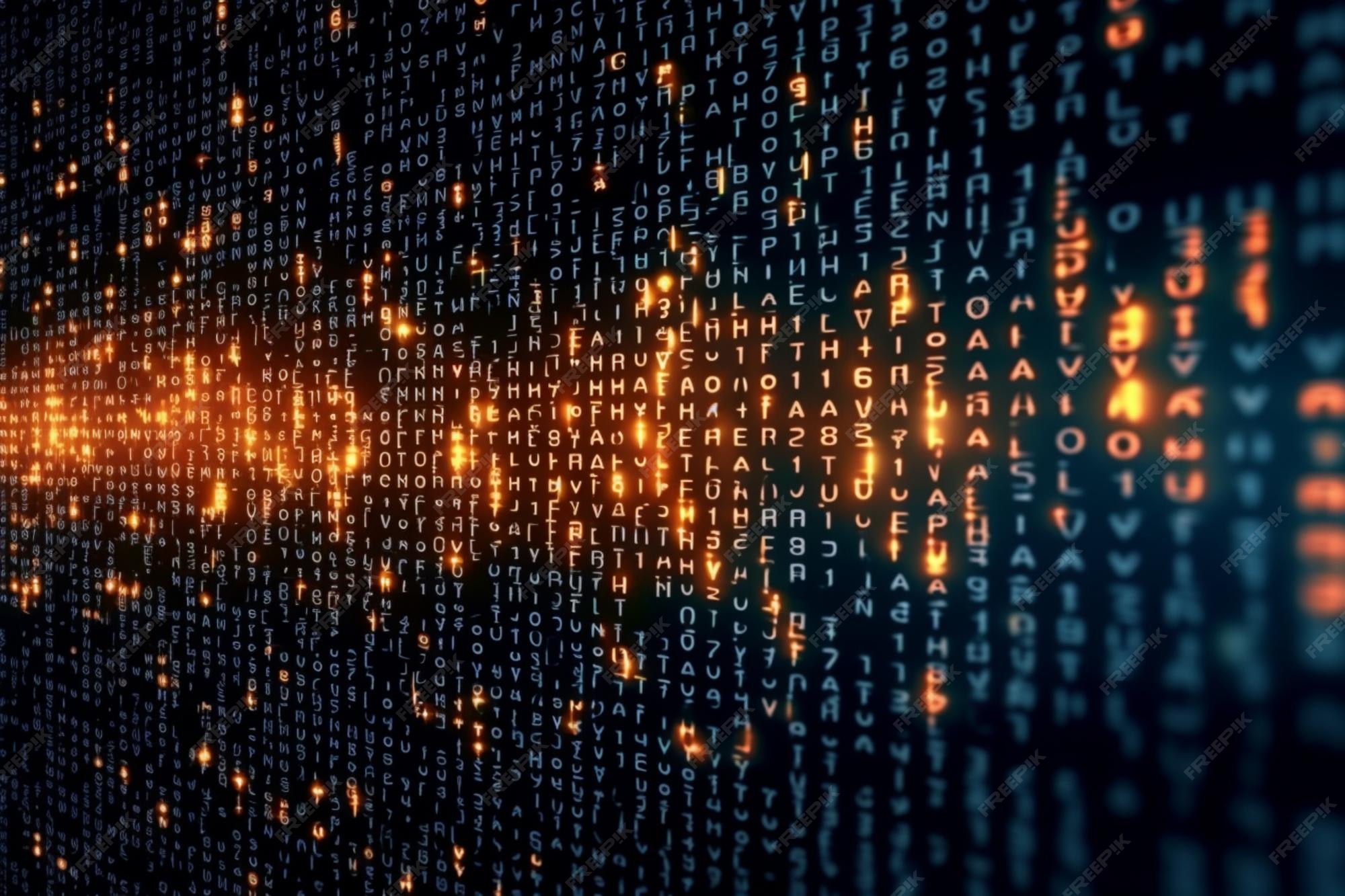 Premium Ai Image Binary Code Abstract Technology Background Big Data Coding Or Hacker Concept