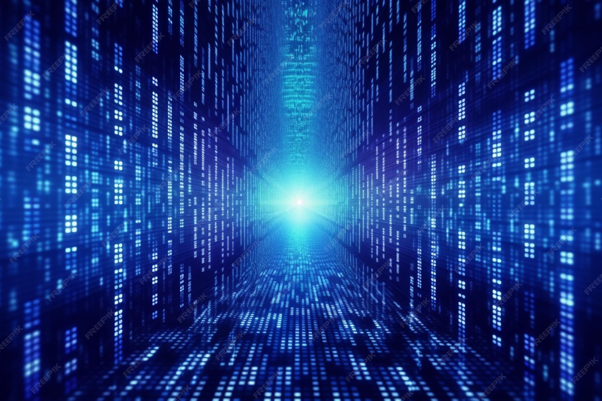 Premium AI Image | Binary code abstract technology background Big data Coding or hacker concept ...