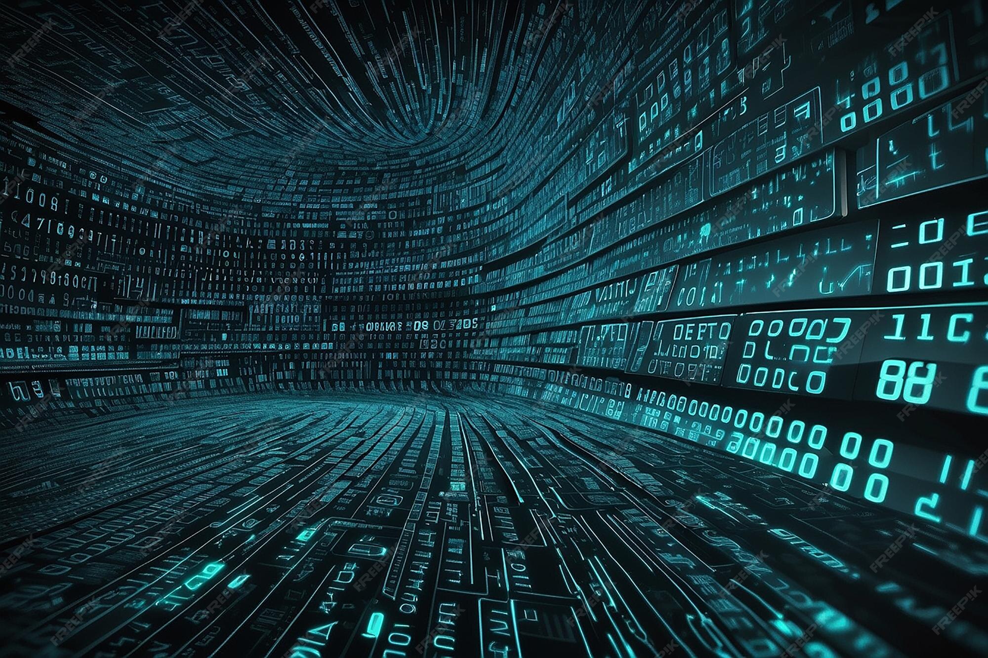 Premium AI Image | Binary code background abstract technology digital binary data and secure ...