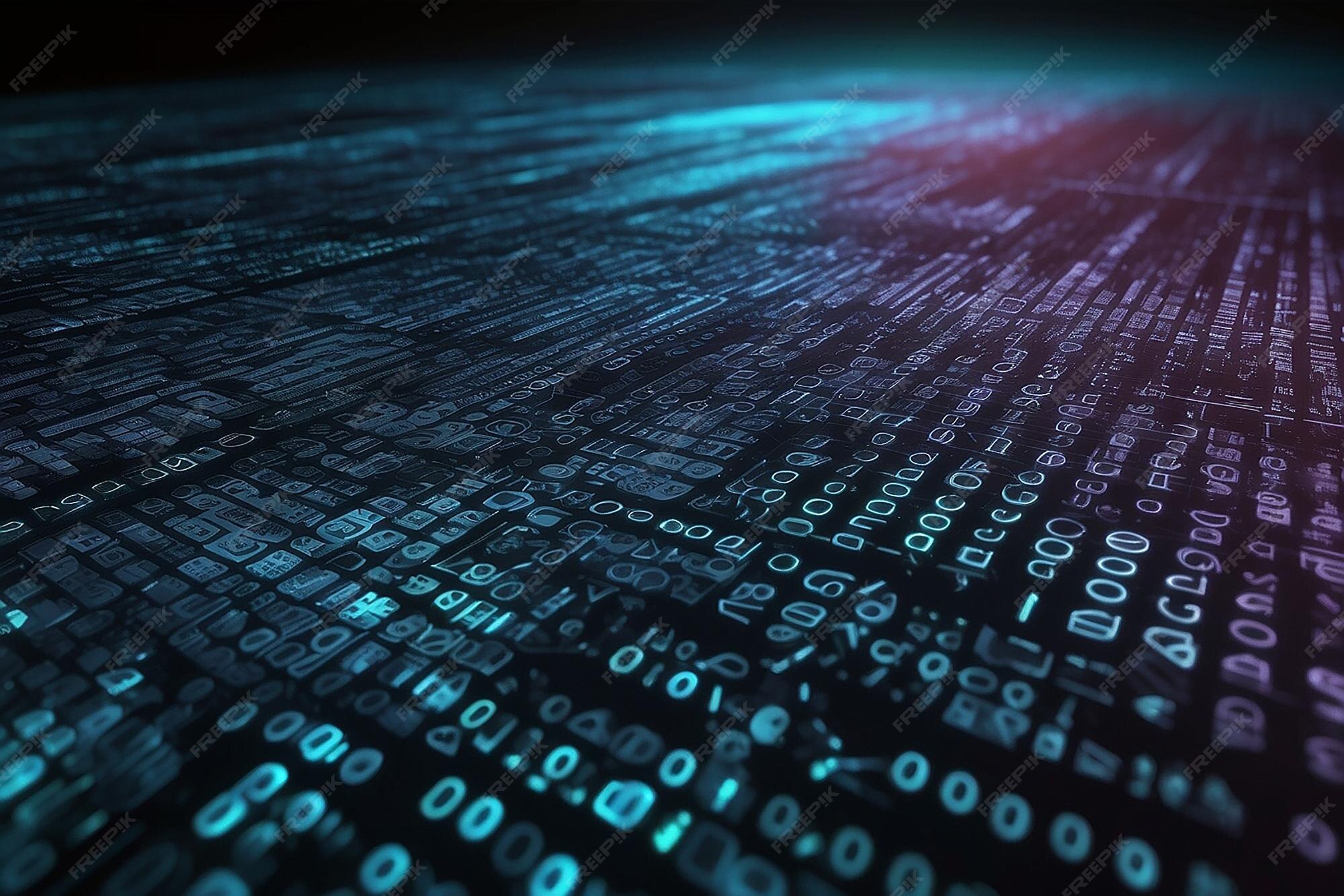 Premium Ai Image Binary Code Background Abstract Technology Digital Binary Data And Secure