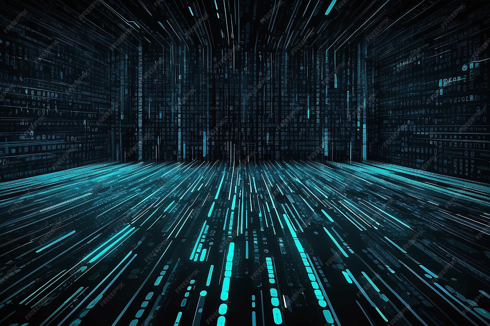 Premium AI Image | Binary code background abstract technology digital binary data and secure ...