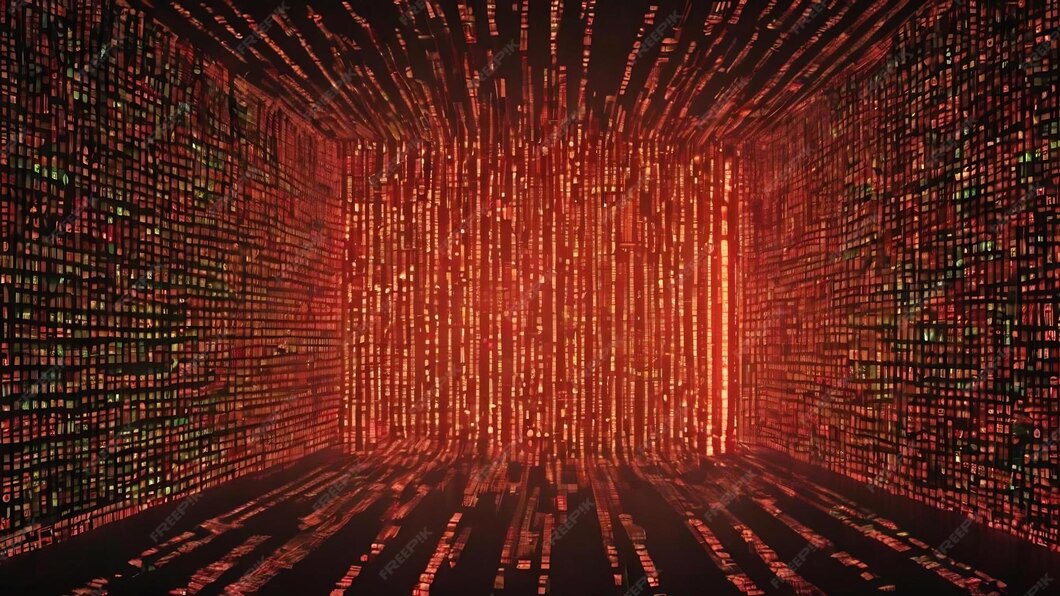 Premium AI Image | Binary code background hacker binary data computer hacking technology of ...