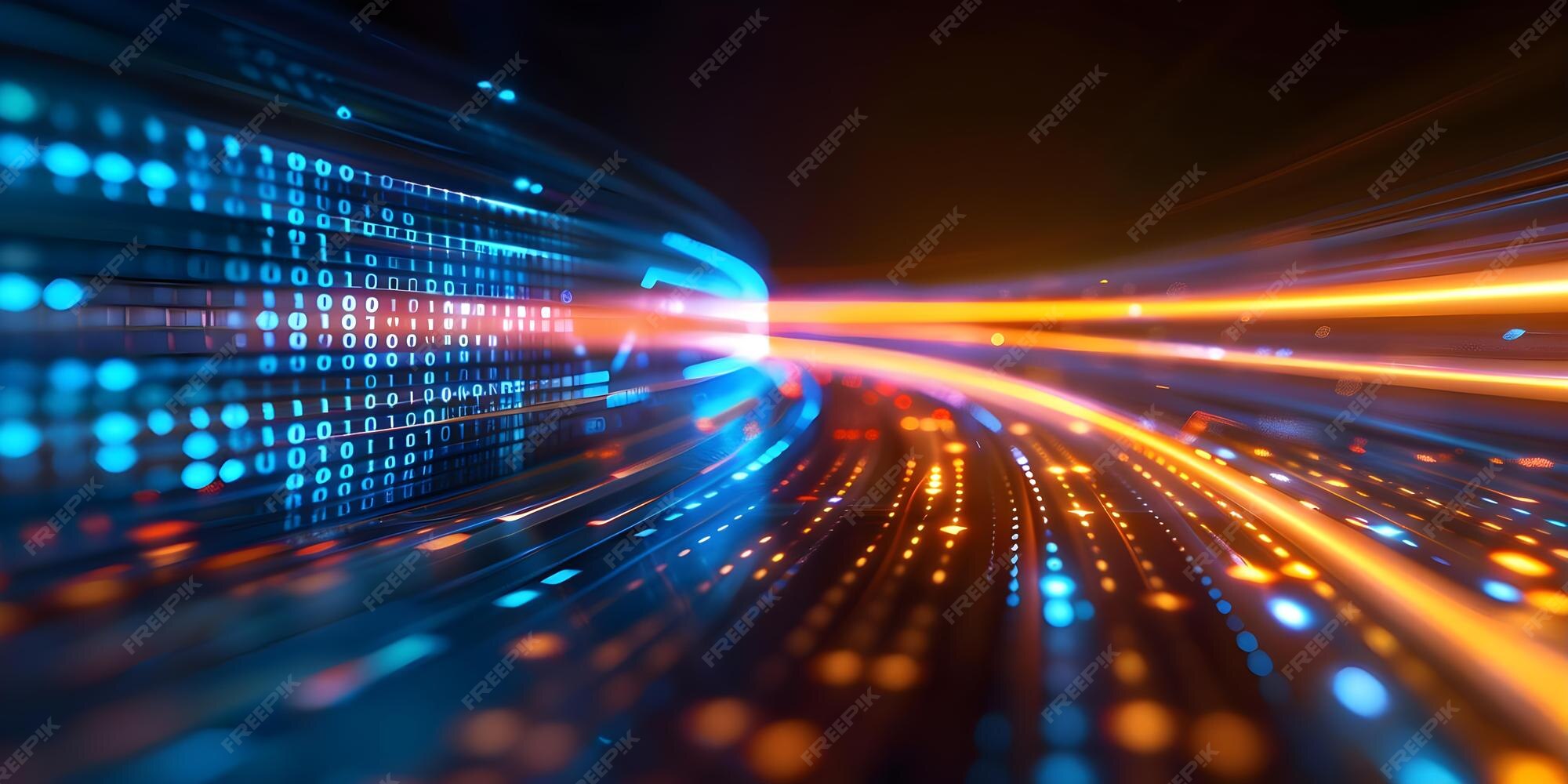 Binary code data flow wallpaper representing global network data ...