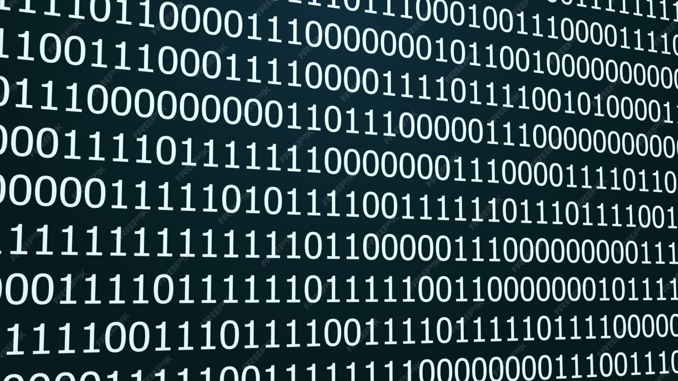 Premium Photo | Binary code data steam a stream of binary matrix code ...
