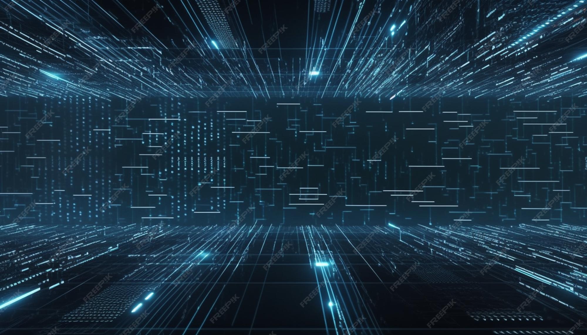 Premium Photo | Binary code matrix background scientific technology data binary code network ...