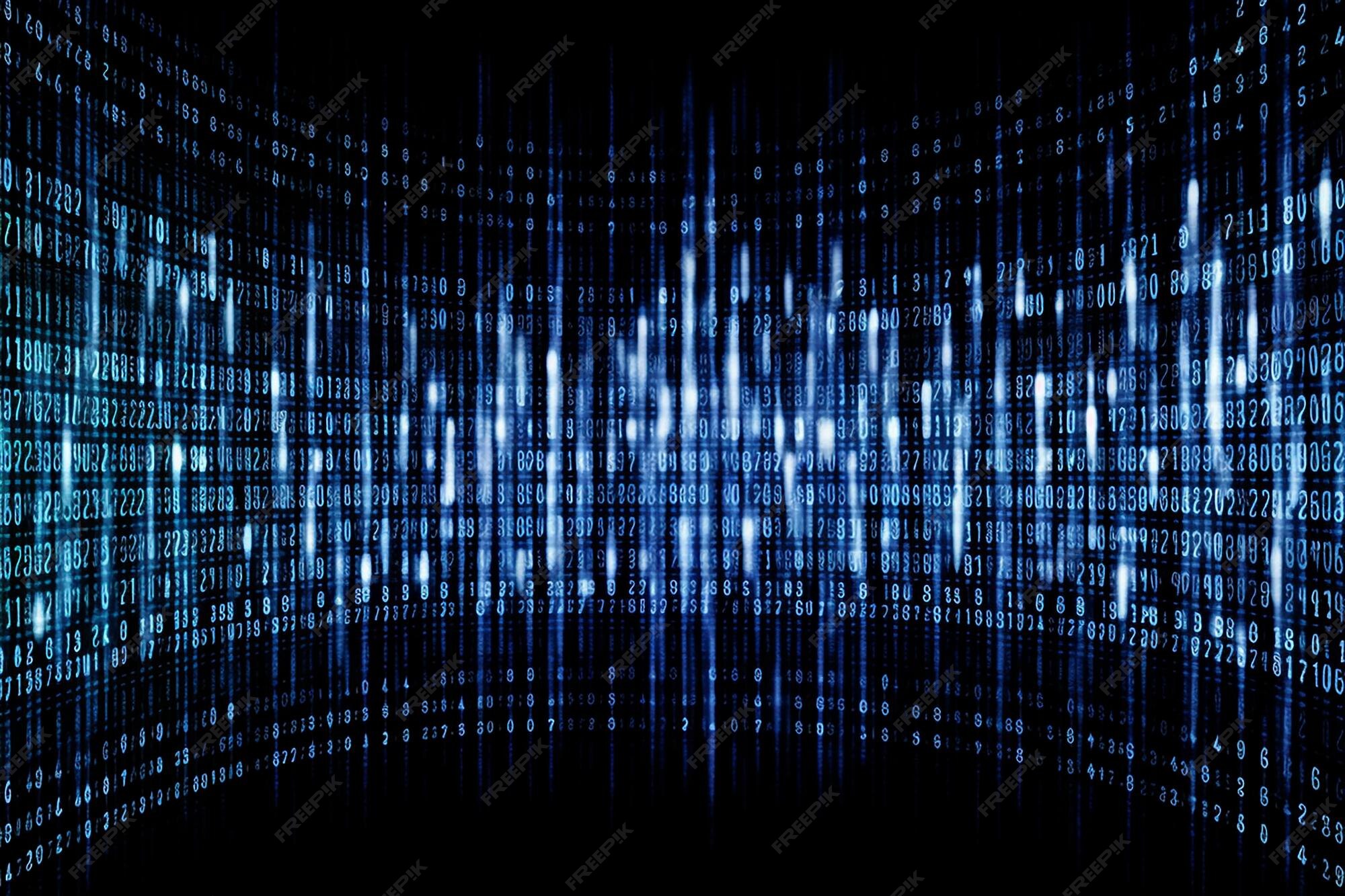 Premium Photo | Binary computer matrix code data stream abstract background ai generated