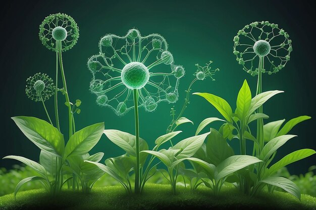 Premium Photo | Biology nature and science Plants with biochemistry ... Premium Photo | Biology nature and science Plants with biochemistry ...