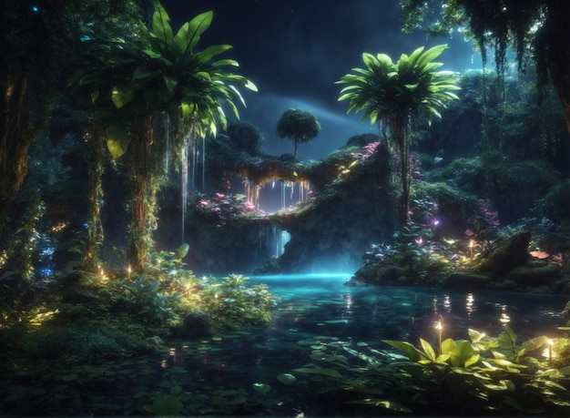 Premium AI Image | Bioluminescent Magic Discovering the Enchanting Glow ... Premium AI Image | Bioluminescent Magic Discovering the Enchanting Glow ...