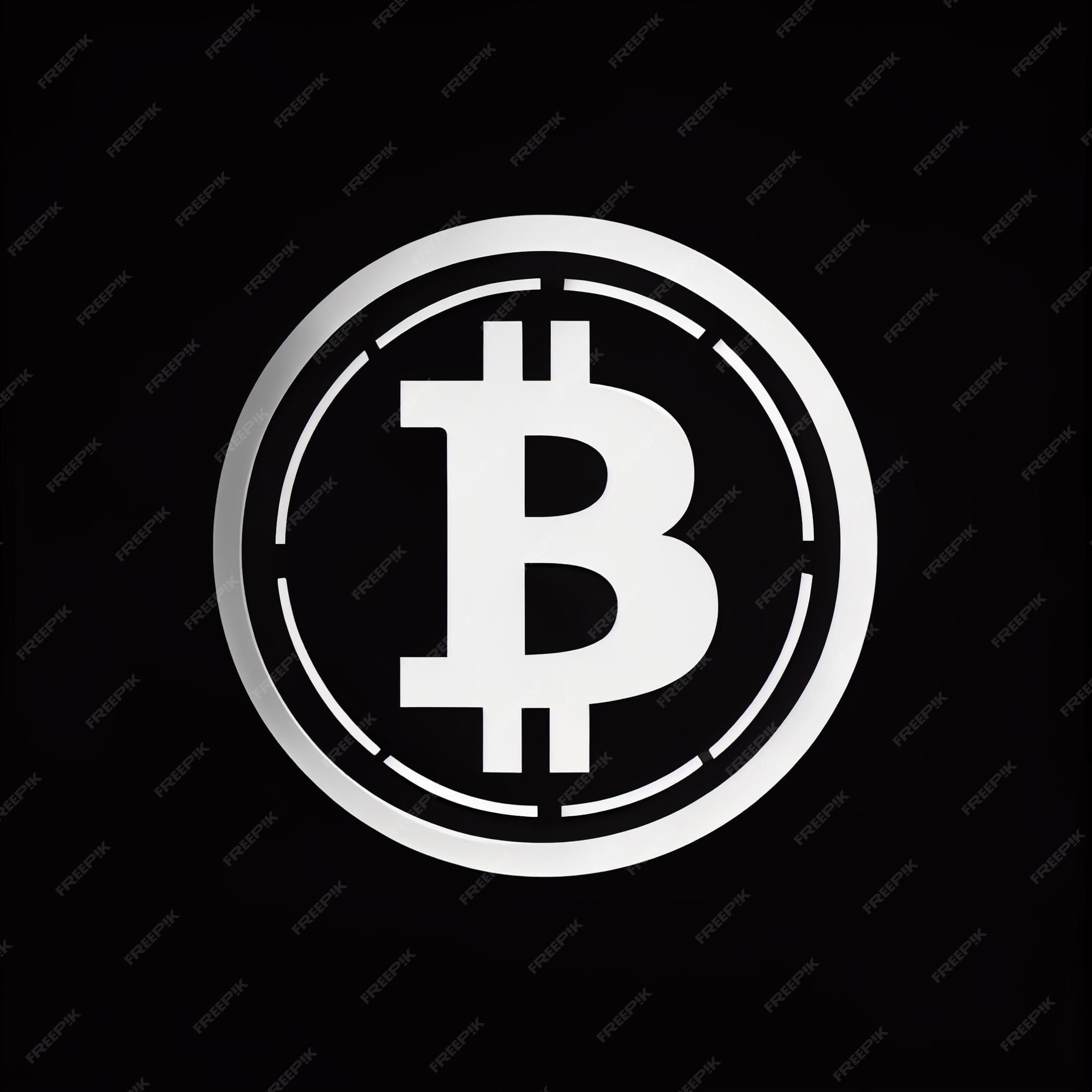 Premium Photo | Bitcoin logo black and white simple btc logotype background Premium Photo | Bitcoin logo black and white simple btc logotype background