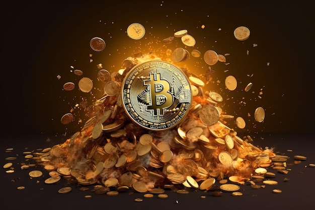 Premium AI Image | bitcoin mining concept digital money Generative Ai Premium AI Image | bitcoin mining concept digital money Generative Ai