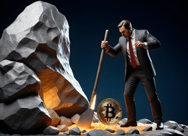 Bitcoin mining | Premium AI-generated image Bitcoin mining | Premium AI-generated image