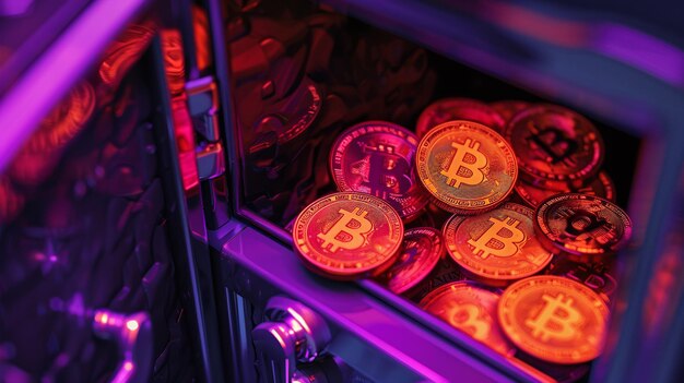 Bitcoin in a safe photo | Premium AI-generated image Bitcoin in a safe photo | Premium AI-generated image