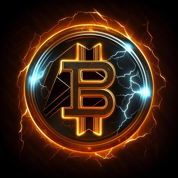 Premium AI Image | Bitcoin with technology binary code Digital binary data and secure data with ...