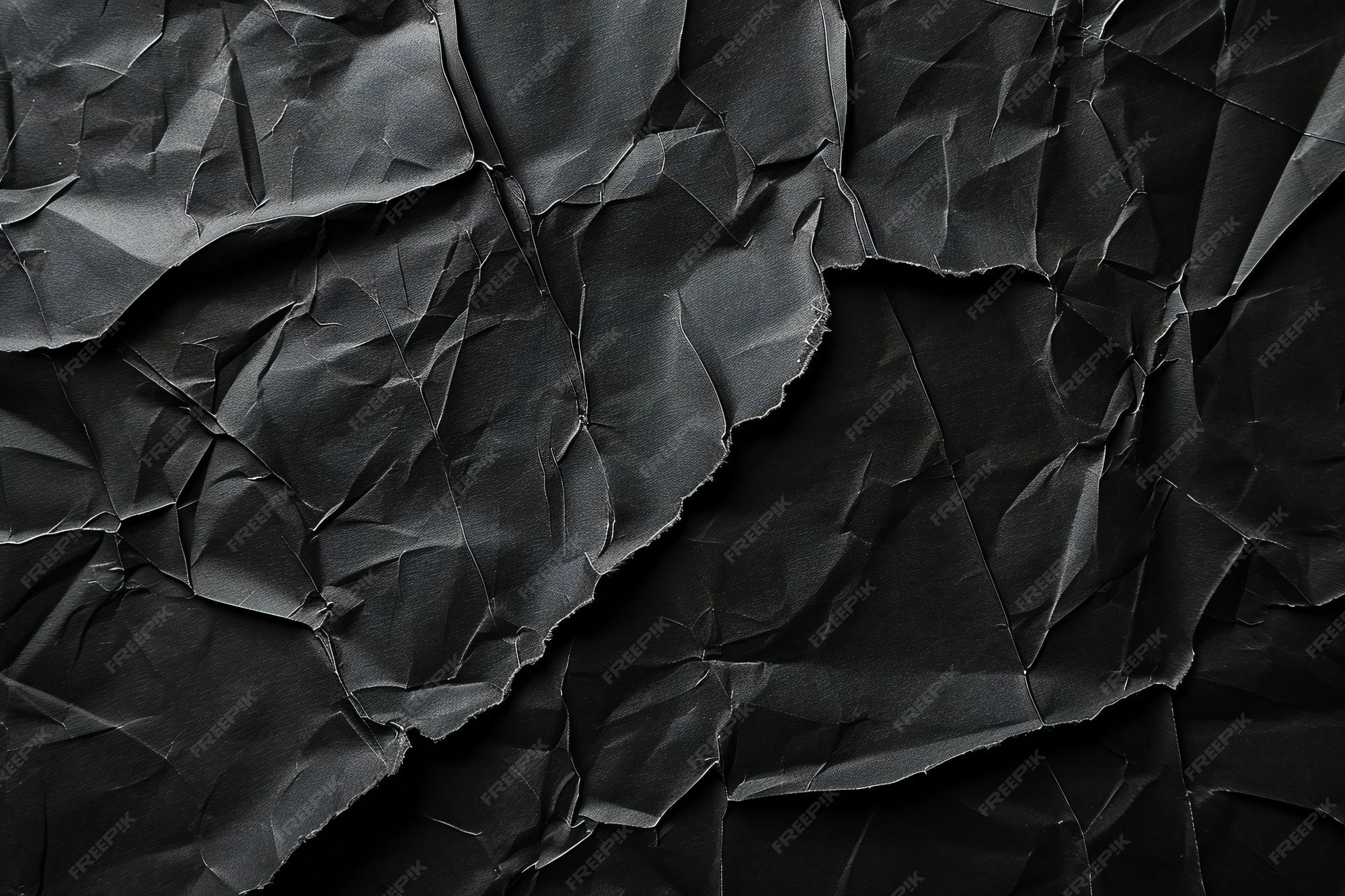 Premium Photo | Black crumpled paper background Texture of crumpled paper Premium Photo | Black crumpled paper background Texture of crumpled paper