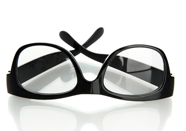 Premium Photo Black Glasses Isolated On White