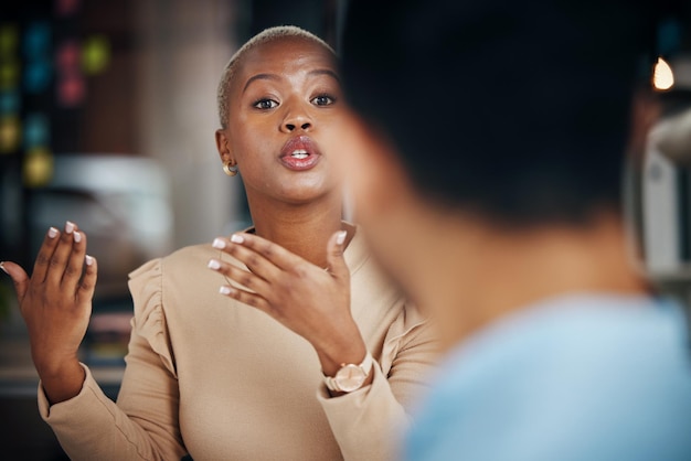 Premium Photo | Black woman explain and talking business people office ... Premium Photo | Black woman explain and talking business people office ...
