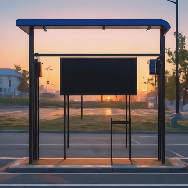 Premium Photo | Blank billboard at bus stop Premium Photo | Blank billboard at bus stop